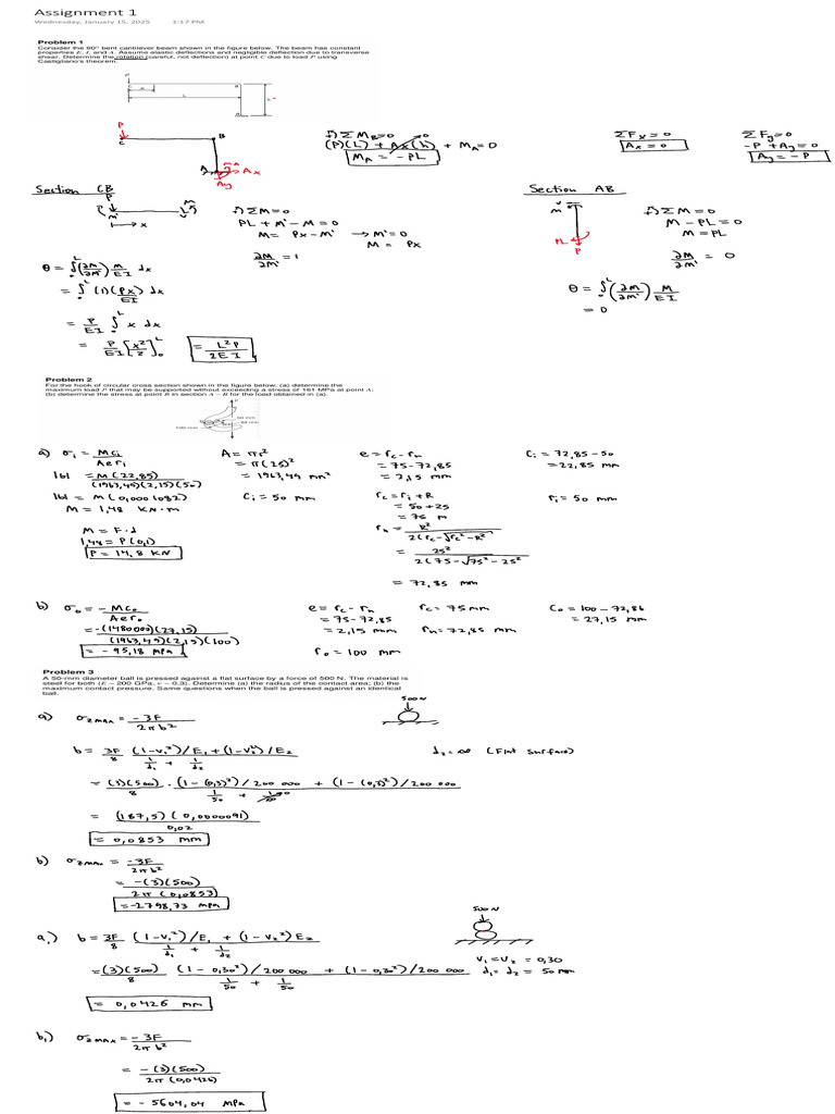 Assignment 1 MCG 3131 | PDF