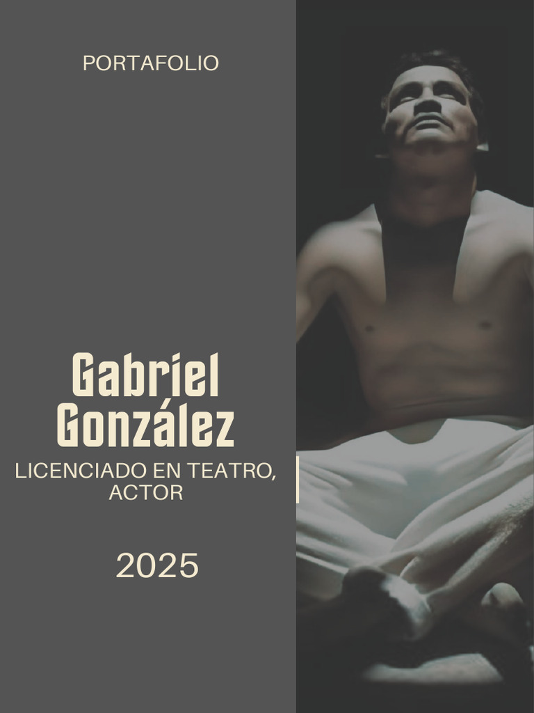 Portafolio de Gabriel González: Actor y Director Teatral | PDF | Colombia | Teatro
