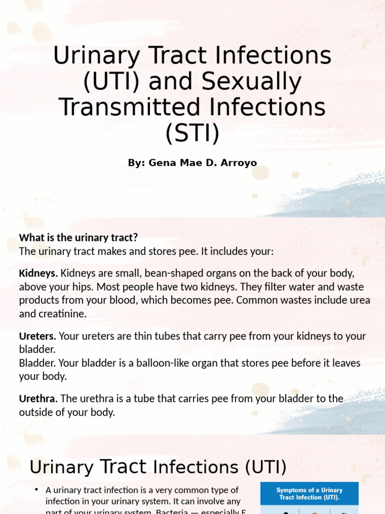 Understanding UTIs and STIs: Causes & Symptoms | PDF | Urinary Tract ...