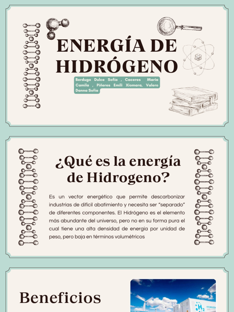 HIDRÓGENO | PDF | Energía renovable | Hidrógeno