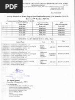 Second Sessional Exam Schedule for Odd Semester 2025-26 | PDF | Computing
