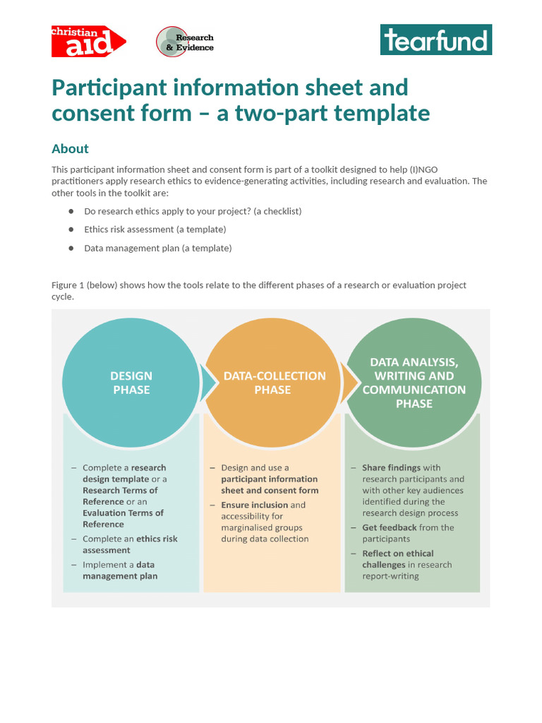 Participant Info & Consent Form Template | PDF | Consent | Informed Consent