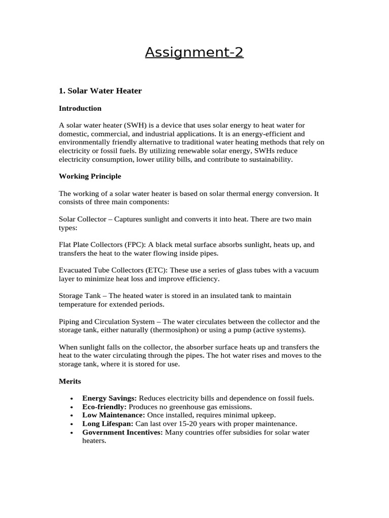 Solar Energy Heating and Cooling Systems | PDF