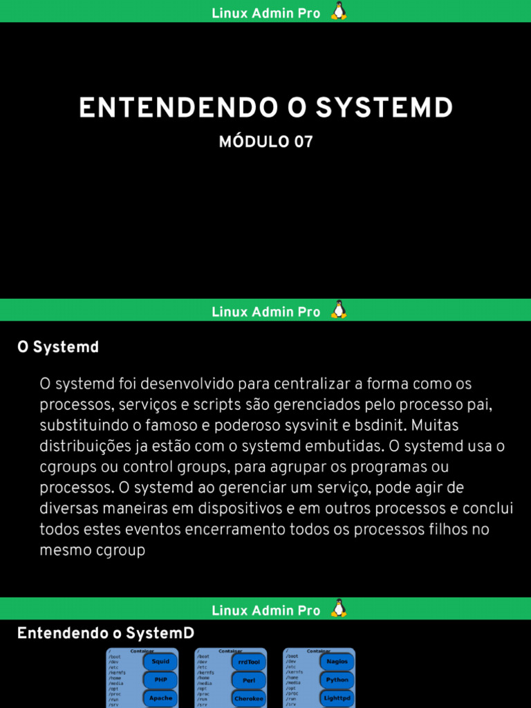 M7 Aula02 SystemD | PDF