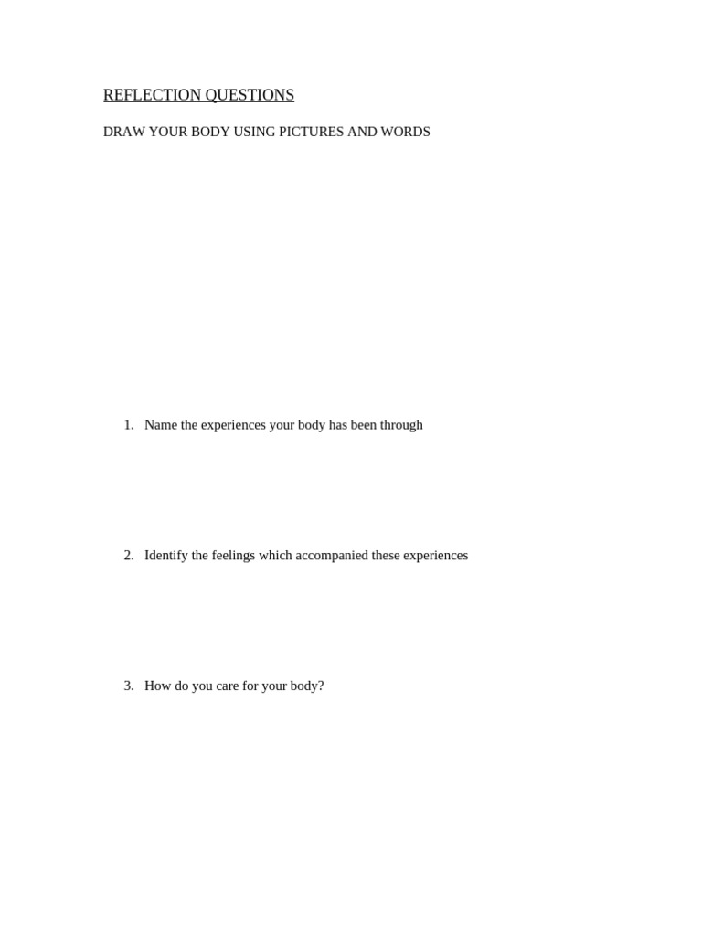 Reflection Questions | PDF