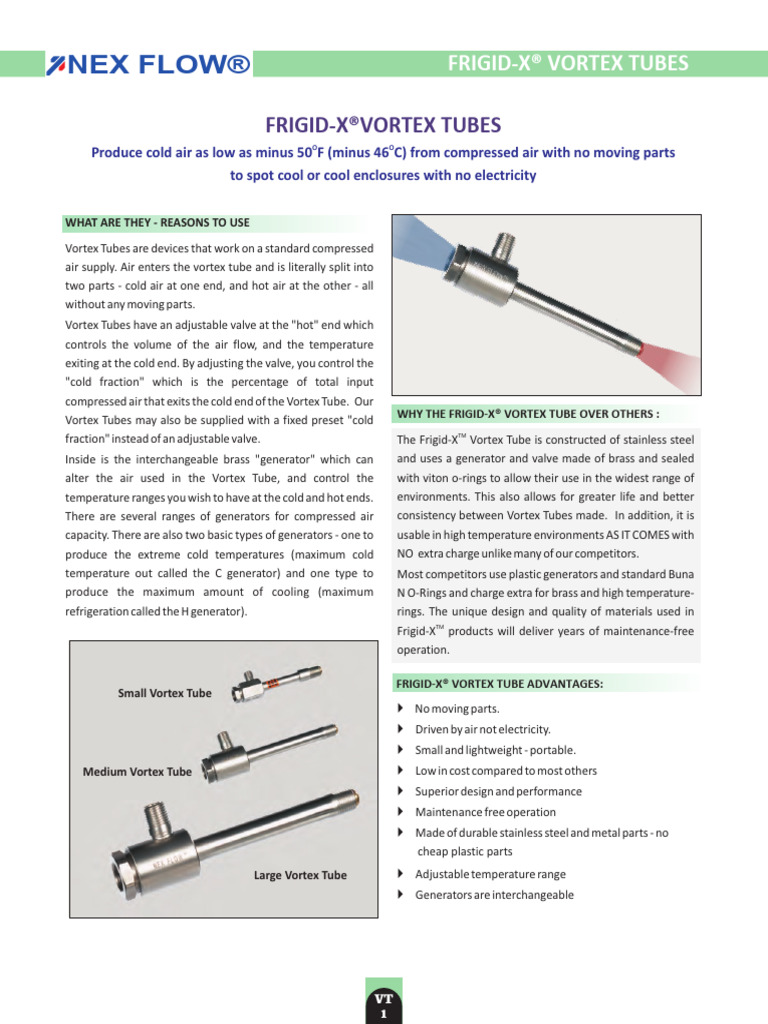 Nexflow Vortex | PDF | Valve | Electric Generator