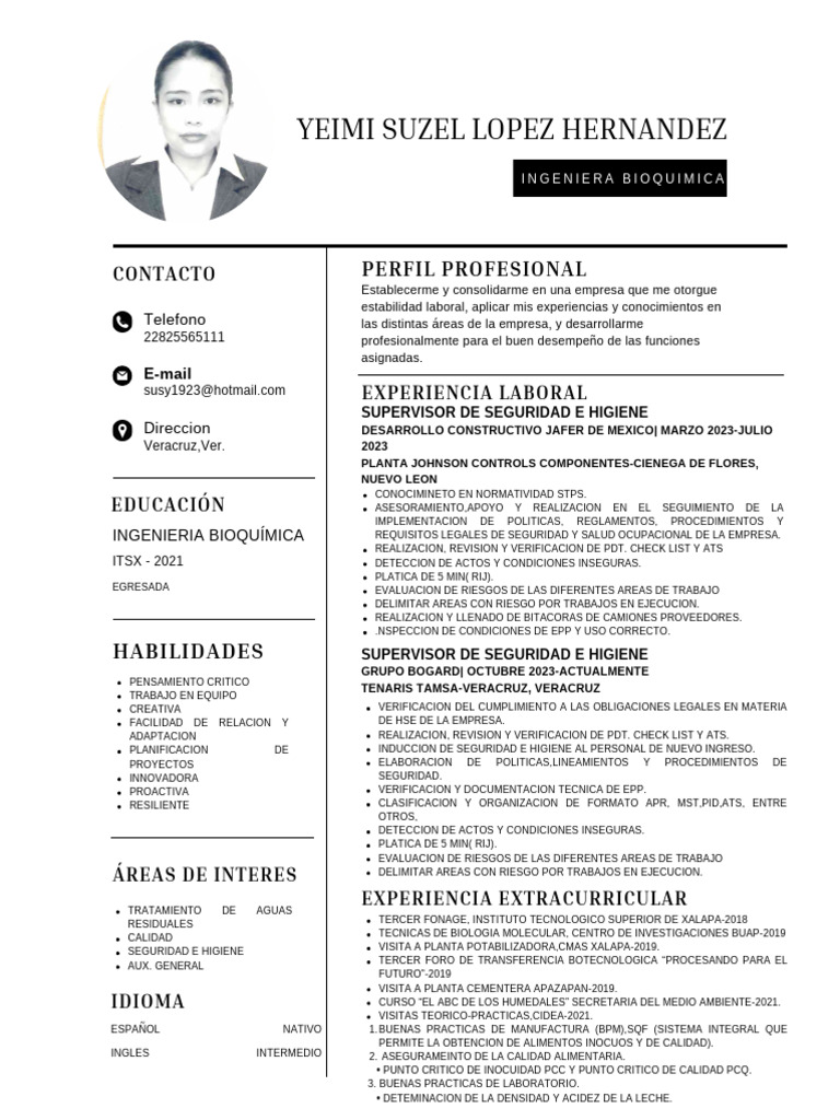 CV - Yeimi - Ibq 2 | PDF