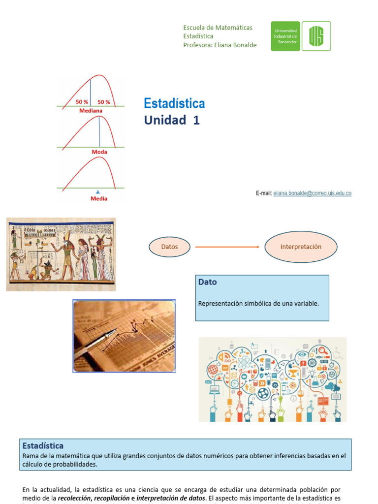 Introducción a la Estadística y Datos | PDF | Estadísticas | Media