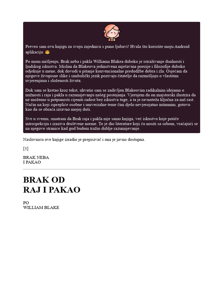 Pakao I Nebo U Braku | PDF