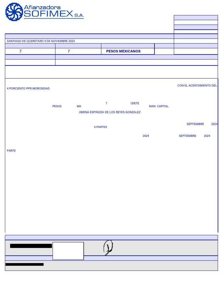 fianza-mayacaste-r01-l03-a13 | PDF | Póliza de seguros | Seguro