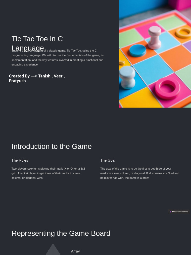 Tic Tac Toe in C Language 3 Person | PDF | C (Programming Language ...