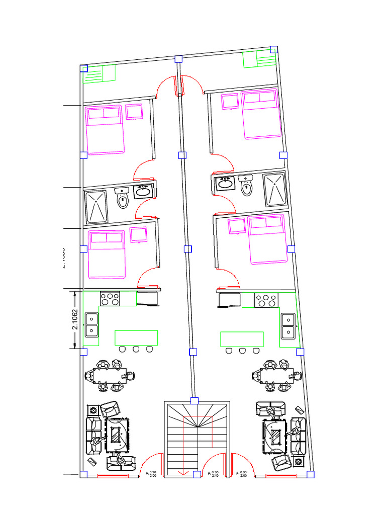 Plano de Casa Luigi Echeverria-Model | PDF