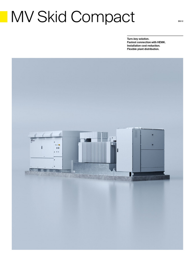 MV Skid Compact Specifications Guide | PDF | Transformer | Power ...
