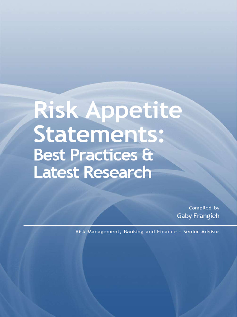 Risk Appetite Statements Best Practices 1738437347 | PDF | Risk ...