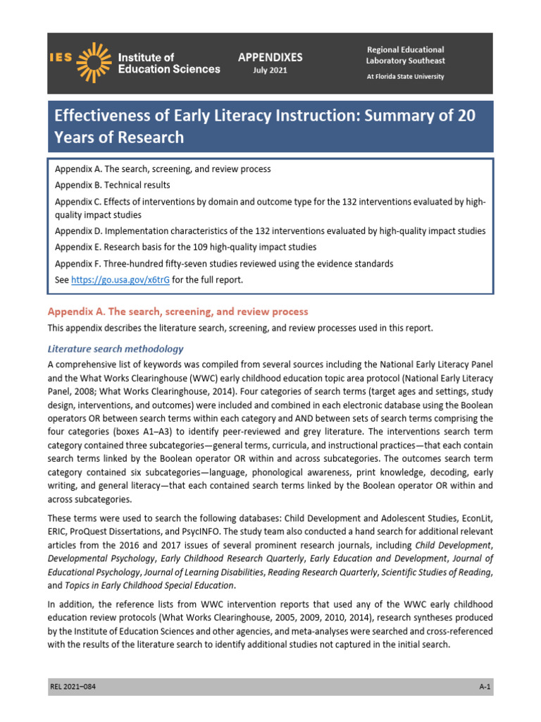 Effectiveness of Early Literacy Instruction | PDF | Orthography | Syllable