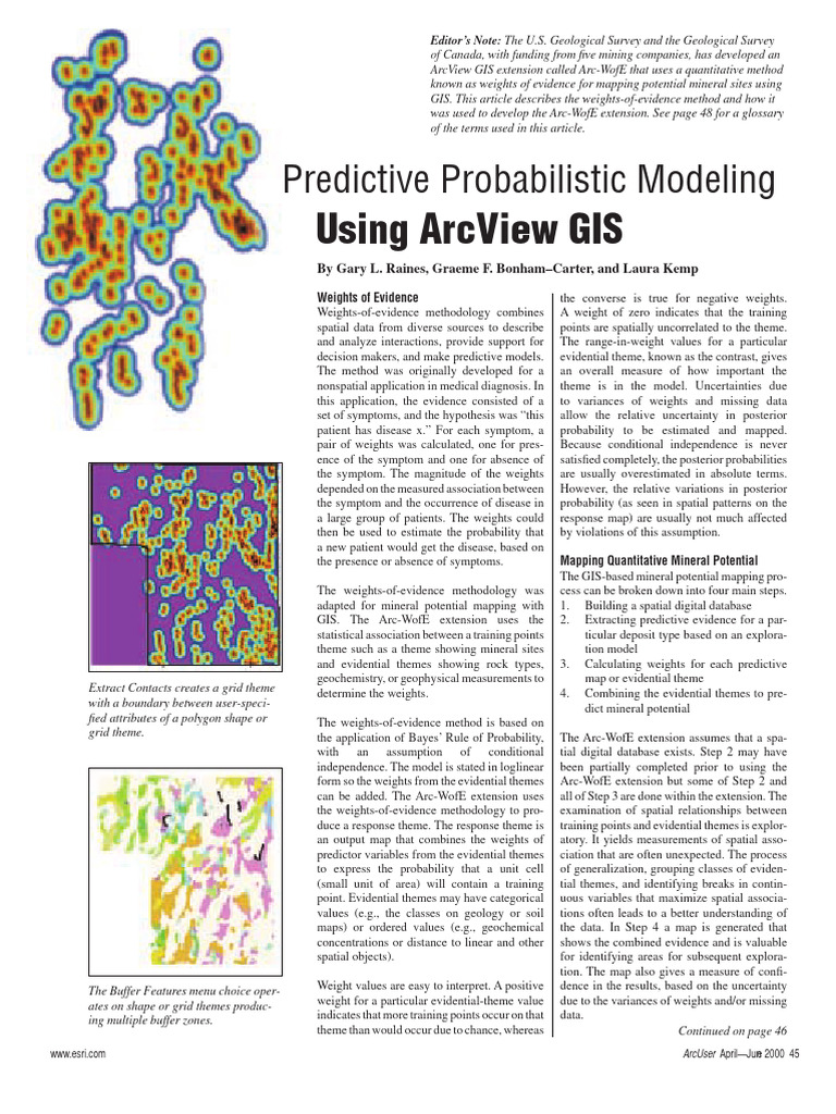 Predictive - Model With Wofe | PDF | Geographic Information System ...
