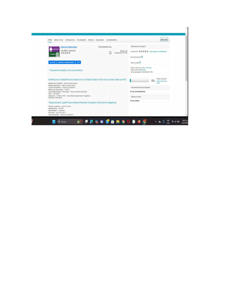 Pantallazo Secop LL Arlen Choles | PDF