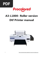 A3 DTF Printer Operation Manual | PDF | Printer (Computing ...