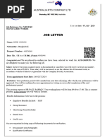 Offer Letter For Poland | PDF