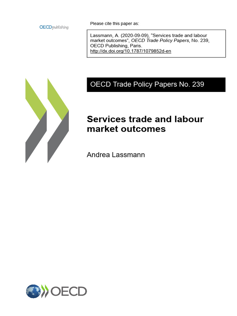 Services Trade and Labour Market Outcomes: OECD Trade Policy Papers No ...