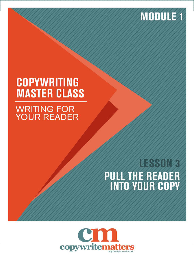 Master Class Lesson 3 | PDF | Copywriting | All Rights Reserved
