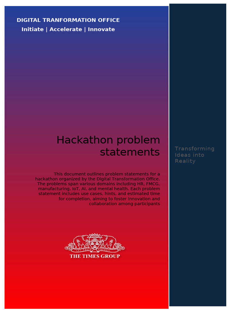 BU - Hackathon Problem Statement V2 | PDF | Occupational Burnout | Mental Health