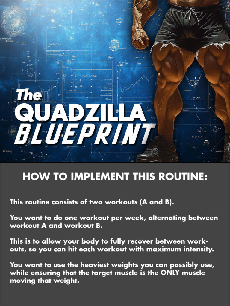 Quadzilla Blueprint | PDF | Strength Training | Physical Fitness