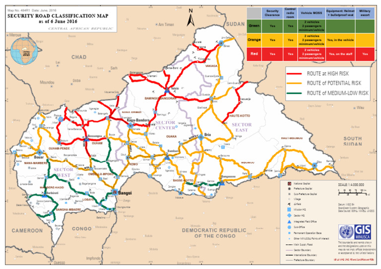Annexe 5 Map 484R1 CNTR A3 Security - Road - Classification - Map | PDF ...