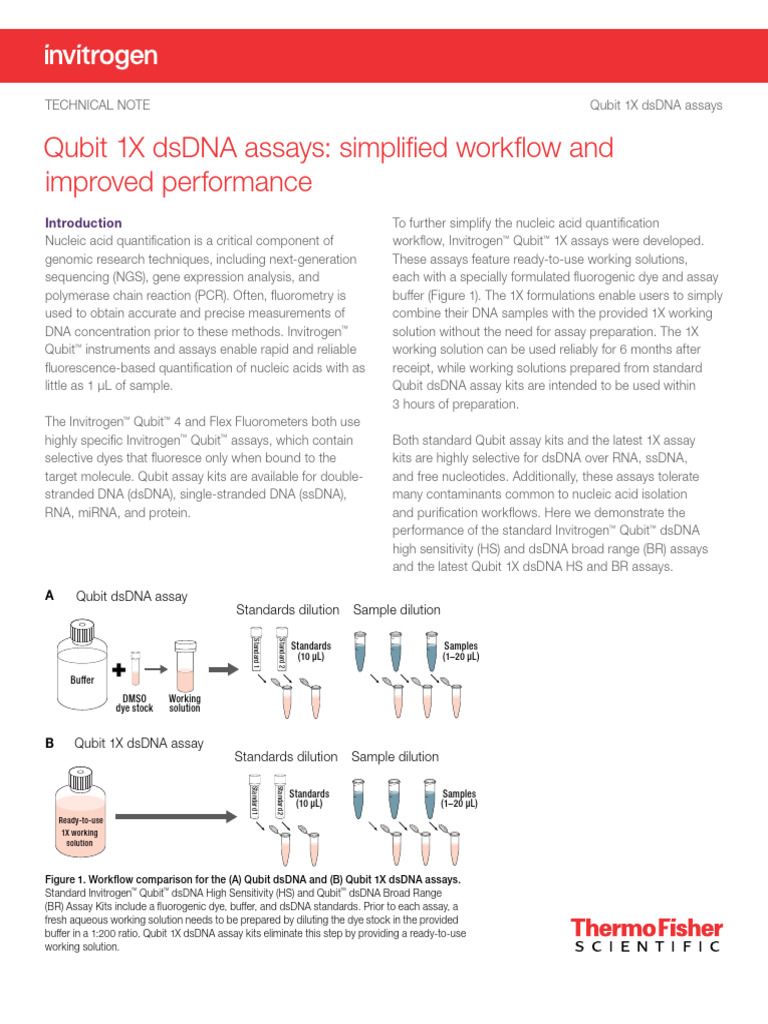 qubit-1x-dsdna-assays-simplified-workflow-tech-note | PDF | Dna | Dna ...