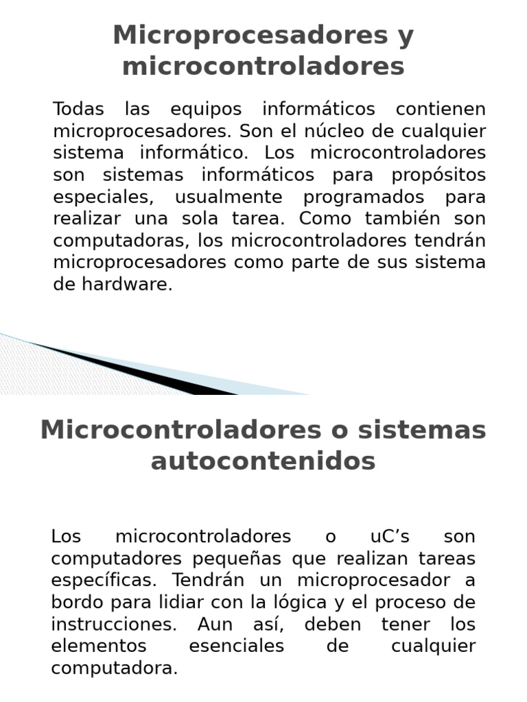 Microprocesadores y Microcontroladores | PDF | Microcontrolador | Microprocesador