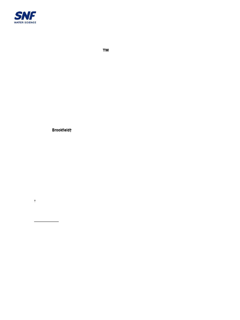 Flopam™ Fa 920 SHR - TDS - MS | PDF