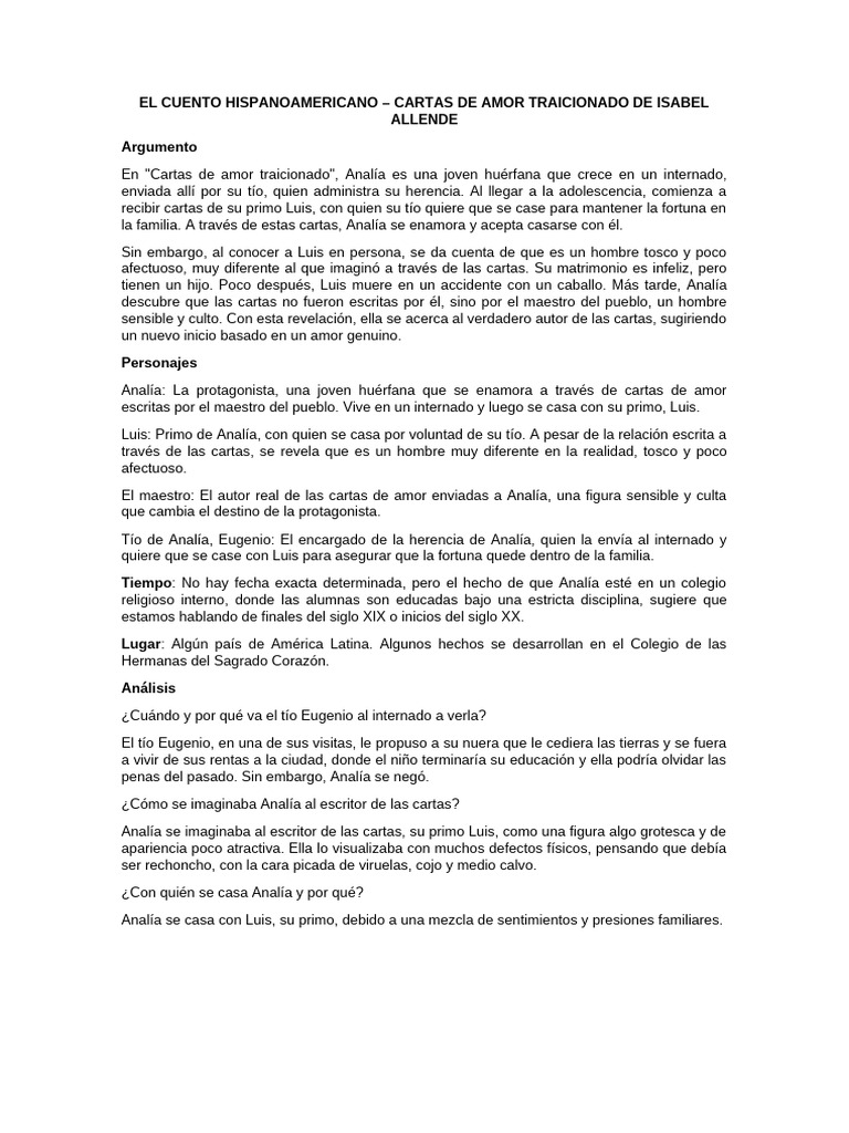 Cartas de Amor Traicionado | PDF