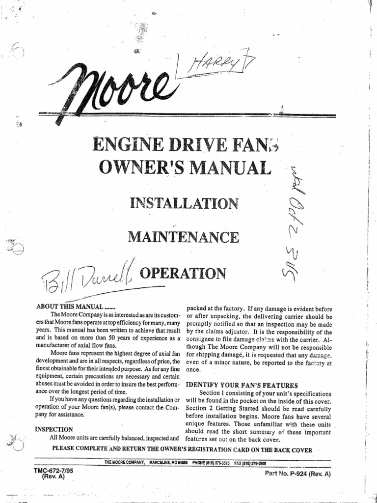 Moore Fan Info | PDF