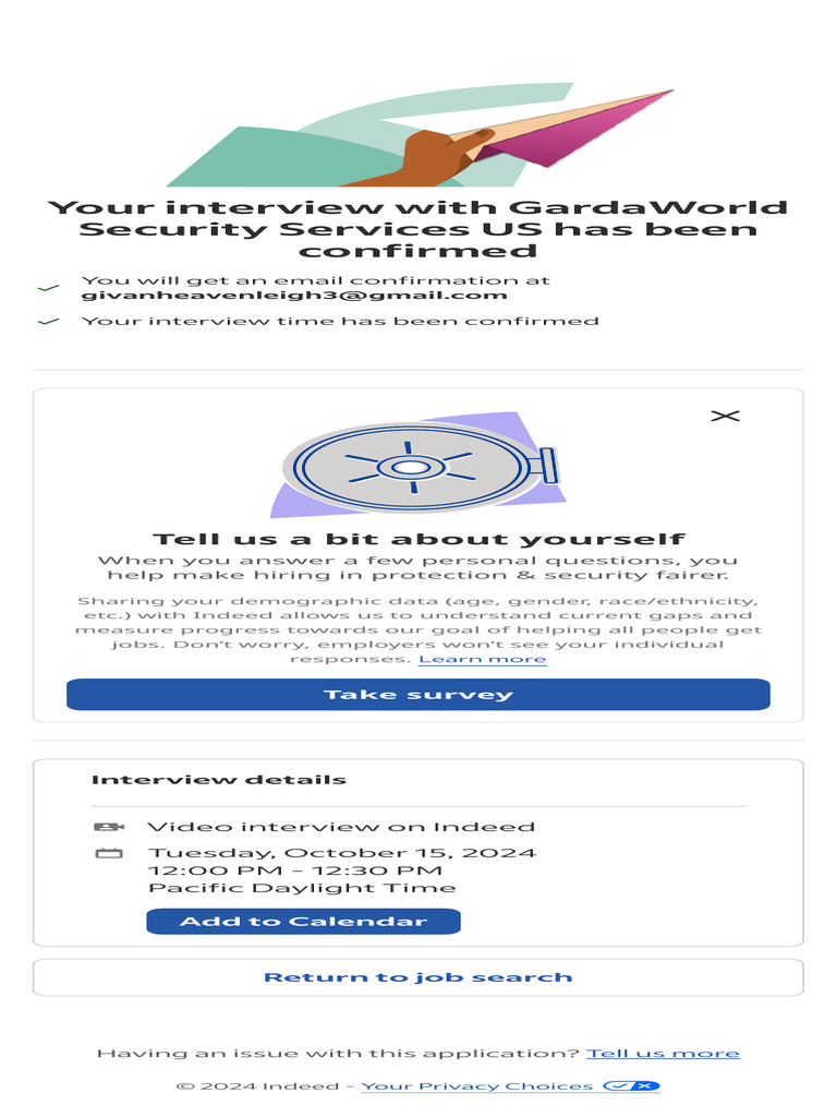 Your application has been submitted Indeed.com | PDF