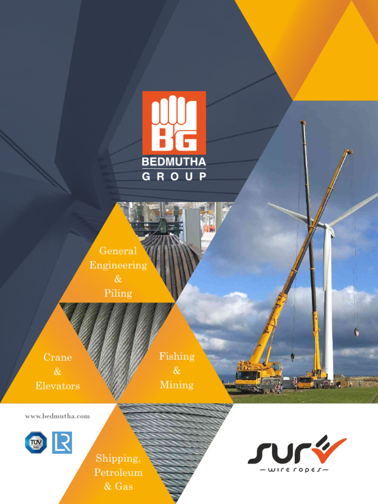 Wire Rope Brochure - BEDMUTHA | PDF | Wire | Rope
