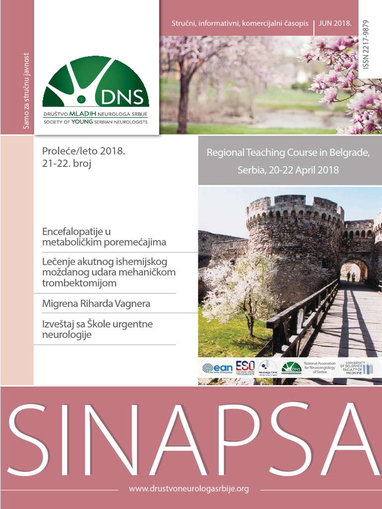 SINAPSA_21_22 | PDF | Neurology | Serbia