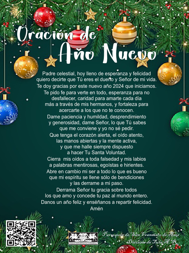 Oración de Año Nuevo 2024 | PDF