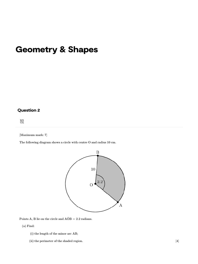 PAPER-1-Trigonometry RVQB AASL | PDF | Circle | Area
