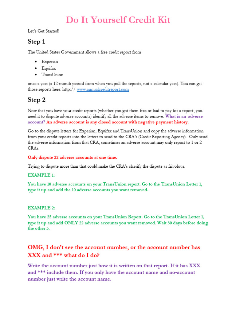 Do It Yourself Credit Repair Kit 2023 | PDF | Credit Card | Credit History