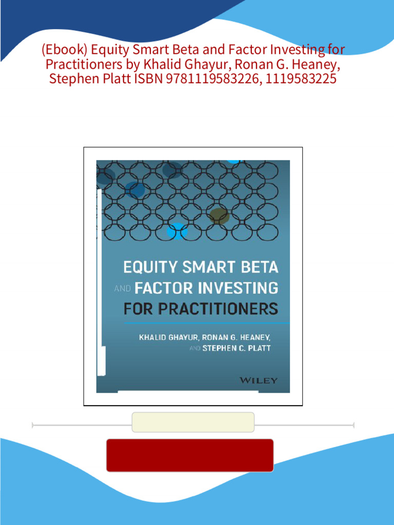 (Ebook) Equity Smart Beta and Factor Investing For Practitioners by ...