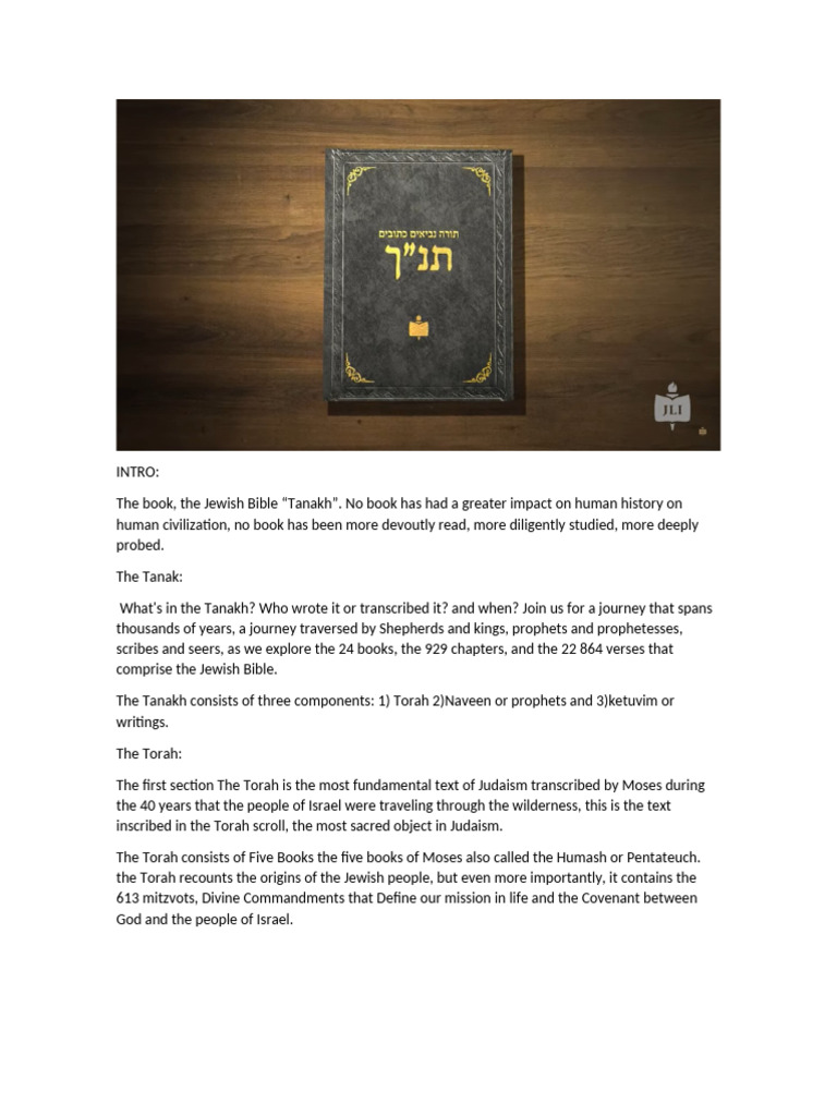 ¿Que Es El Tanak-bilbia | PDF | Nevi'im | Hebrew Bible