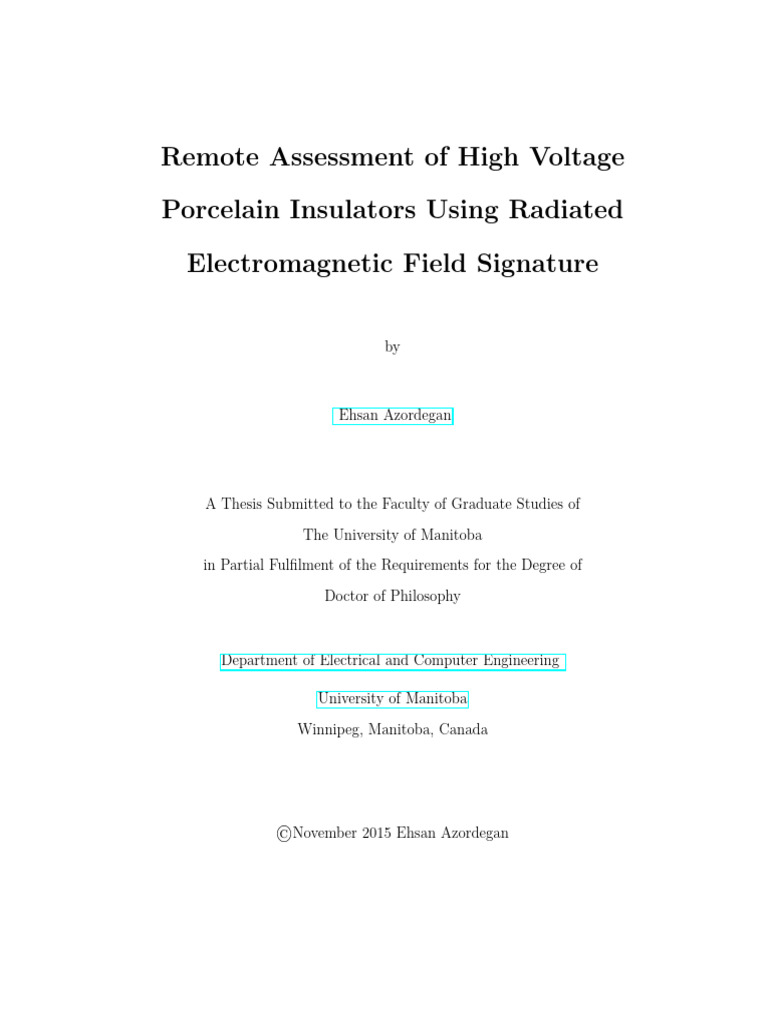 Azordegan Ehsan | PDF | Insulator (Electricity) | Electromagnetism