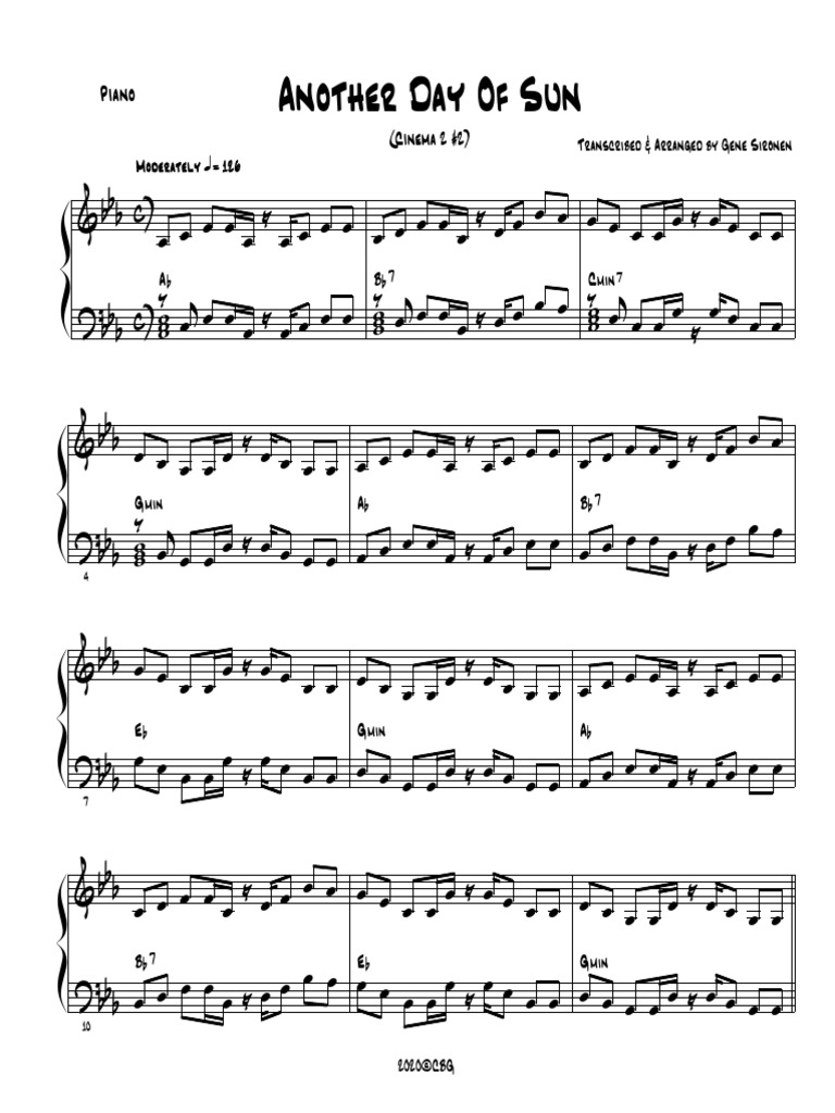 2.another Day of Sun3-Piano | PDF