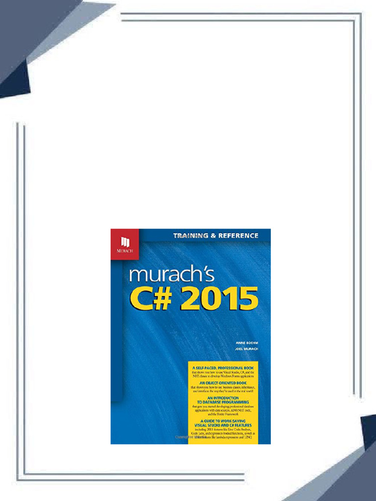 Complete Download Murach S C 2015 6th Edition Anne Boehm PDF All ...