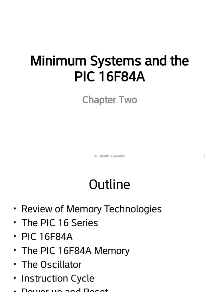 02 Minimum Systems PIC16F84A | PDF | Computer Memory | Random Access Memory