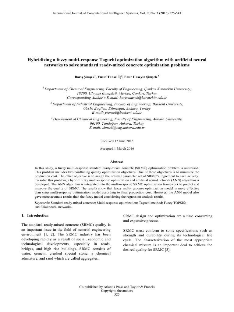HYBRIDIZING FUZZY NEURAL | PDF | Concrete | Mathematical Optimization