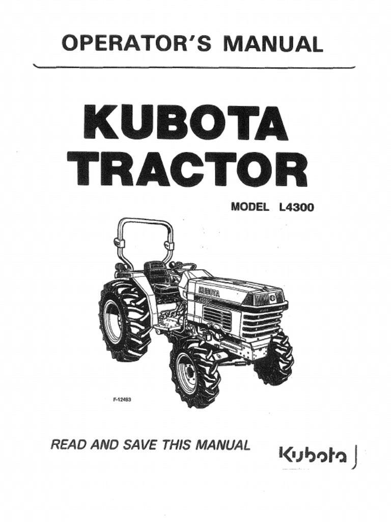 L4300 Operator's Manual | PDF