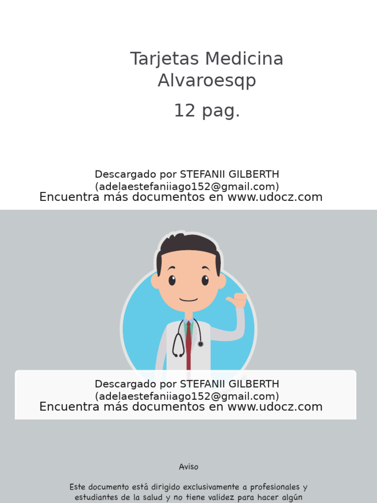 Tarjetas Medicina Al 52222 Downloadable 1177790 | PDF