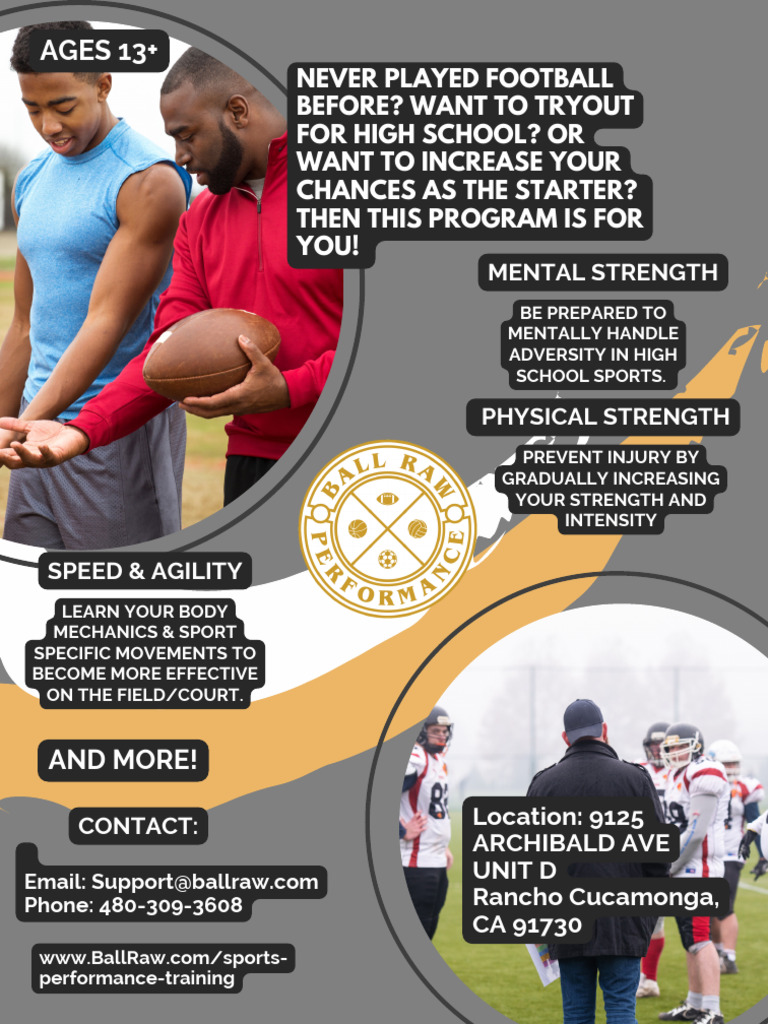 Never Played Football Before Want To Tryout For High School or Want To ...