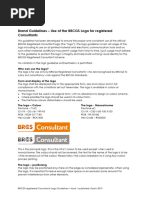 Uso Del Logo Brcgs-Guidecertificatedsitesv | PDF | Logos | Trademark
